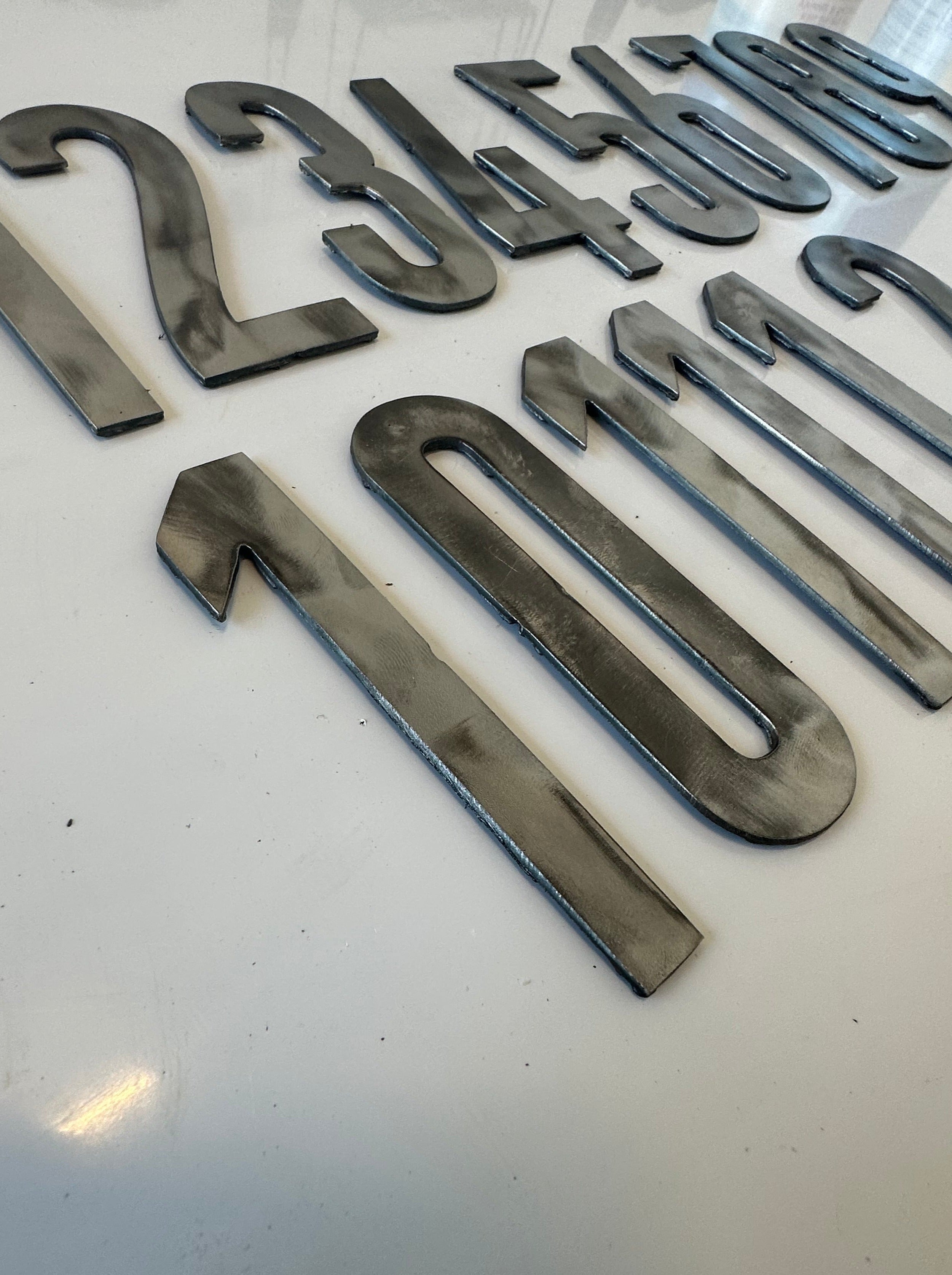 3 Inch Clock Number Set - Includes Numbers 1-12 - Rusty or Natural Ste